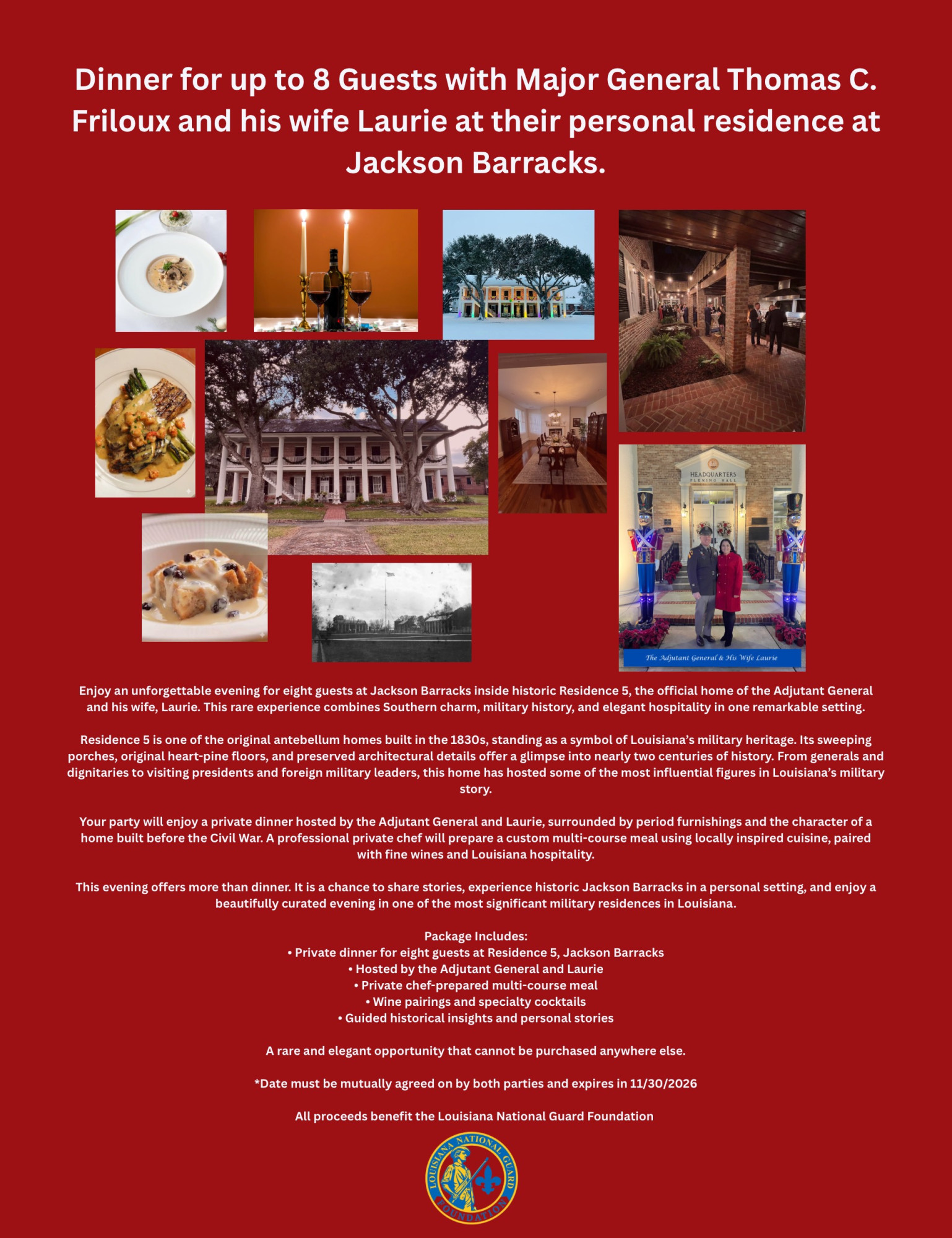 Christmas at Jackson Barracks 2025 | ClickBid Event Fundraising