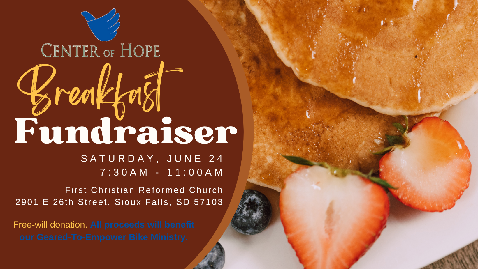 Breakfast Fundraiser - Center of Hope | ClickBid Mobile Bidding